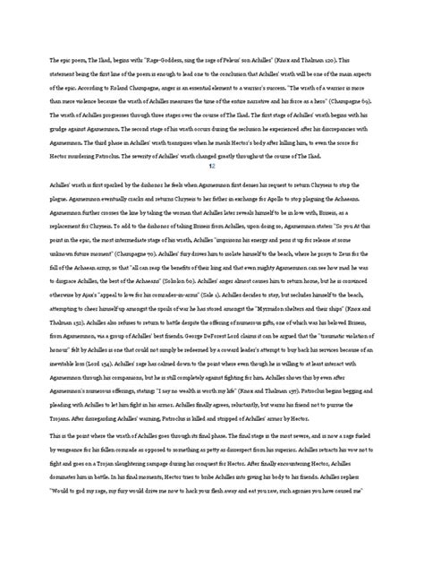 Wrath Of Achilles 3 Pdf Achilles Iliad