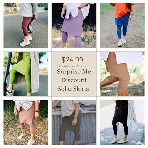 Surprise Me Solid Skirts