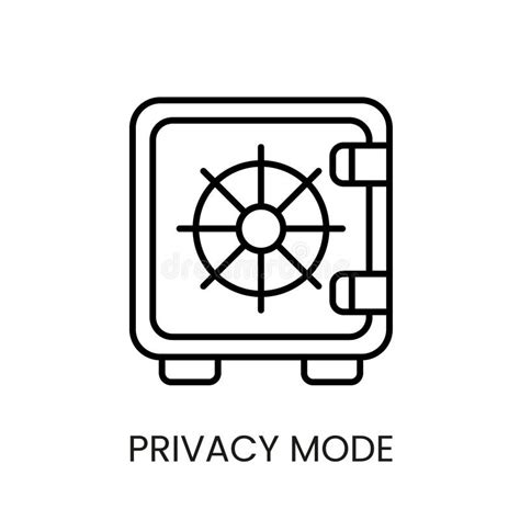 Privacy Mode Line Vector Icon With Editable Stroke For Placement On Cctv Camera System Packaging