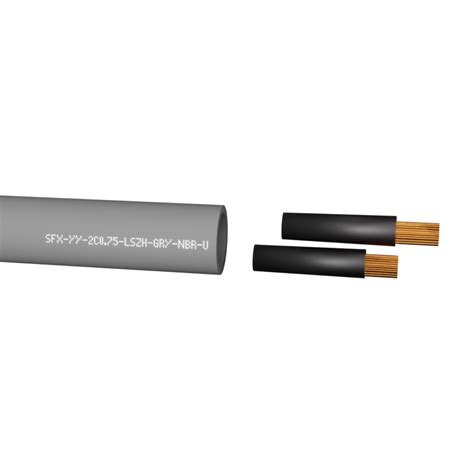 Securi Flex SFX YY 2C 0 75 LSZH GRY NBR U 500 Cable 500m YY Control