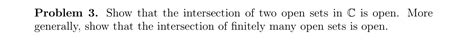 solved more problem 3 show that the intersection of two