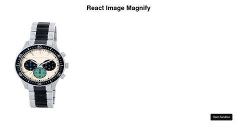 React Image Magnify Codesandbox