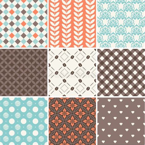 Japanese Seamless Patterns Set Stock Vector Illustration Of Print Blossom 41841187