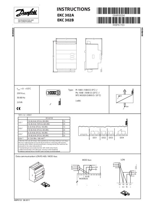 Danfoss Ekc 302a Ekc 302b Installation Guide Danfoss Ekc 302a Ekc 302b Installation Guide