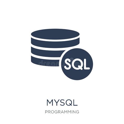 Mysql Icon Trendy Flat Vector Mysql Icon On White Background Fr Stock
