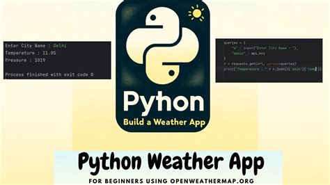 Python For Beginners Create Your Own Weather App Using