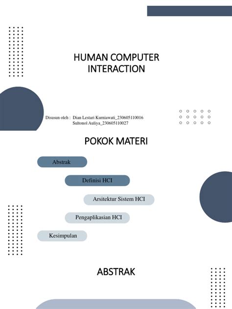 Human Computer Interaction Ppt 1 Pdf