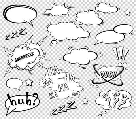 Premium Vector | Big set of cartoon, comic speech bubbles, empty dialog ...