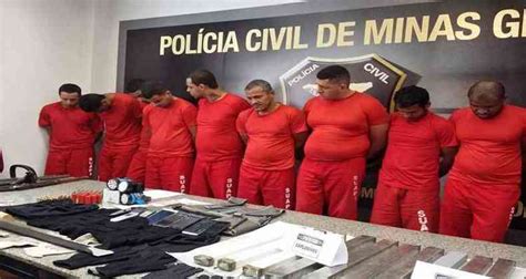 Polícia Civil prende quadrilha que explodia e assaltava agências bancárias Gerais Estado de