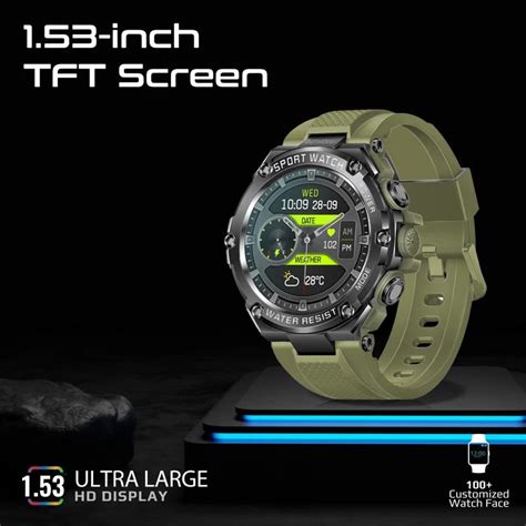 Promate 153 Round Screen Fitness Tracker Smartwatch With Bt Calling