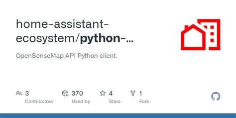 GitHub Home Assistant Ecosystem Python Opensensemap Api OpenSenseMap