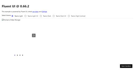 Fluent Ui Example Forked Codesandbox