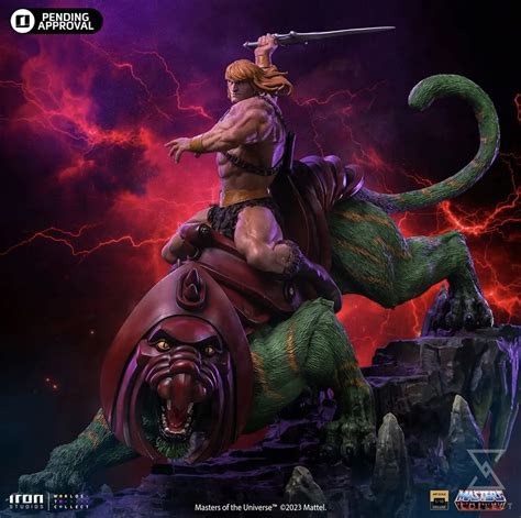He Man And Battle Cat Deluxe Masters Of The Universe Time To Collect