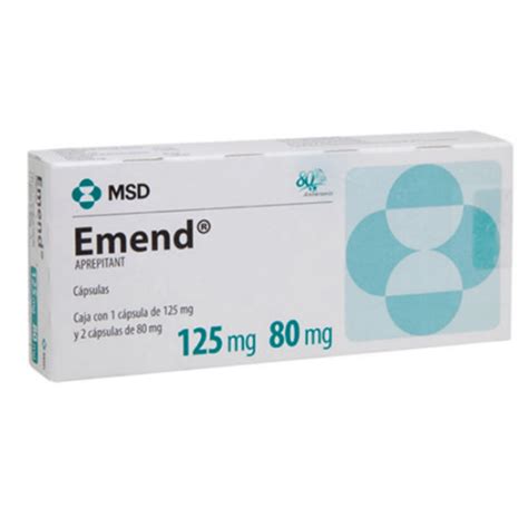 Emend 12580mg X 3 Caps Enfermedades Específicas