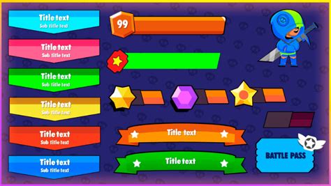 Mobile GUI UI Pro Kit Casual MOBA Game Shop Assets D