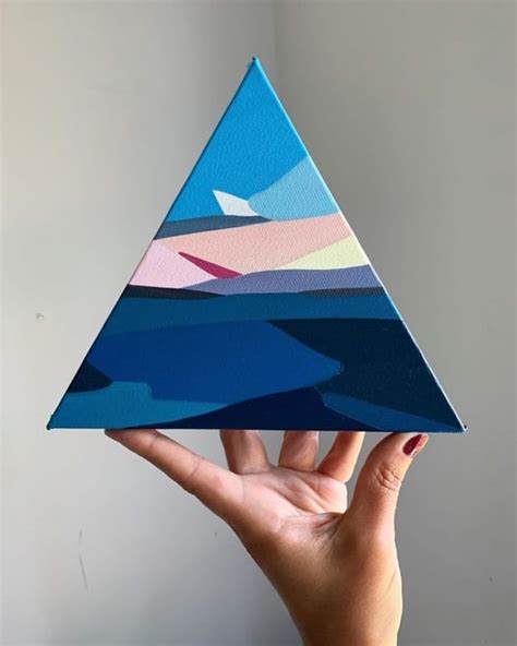 40 Triangular Shaped Paintings Ideas To Project Uniqueness Hobby Lesson