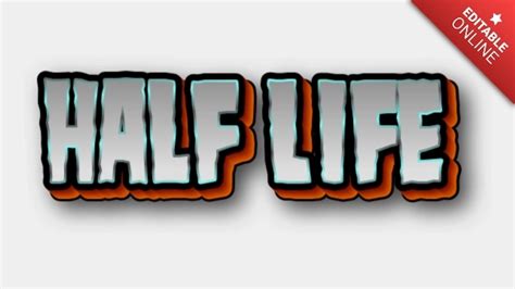 Half Life Text Effect Generator