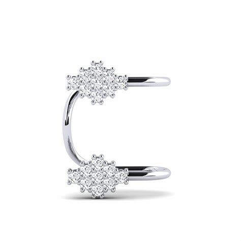 Nákup Dámský Náušnice Ables S Kulatý řez 0144 Karát Zirkon 585 Bílé Zlato Glamiracz