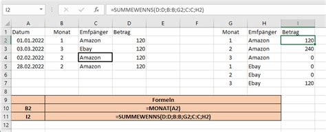 Summe Bilden Bei Zwei Zu Berücksichtigenden Variablen Excel Microsoft Formel Microsoft Excel