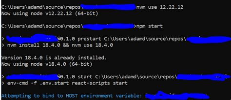 Nvm For Windows Is Failing When Using Npm Prestart Scripts Issue