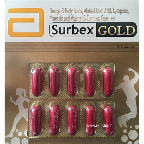 Buy Surbex Gold 10 Capsules Pack Online At