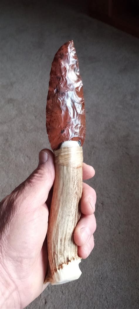 Mahogany Obsidian Knife R Knapping