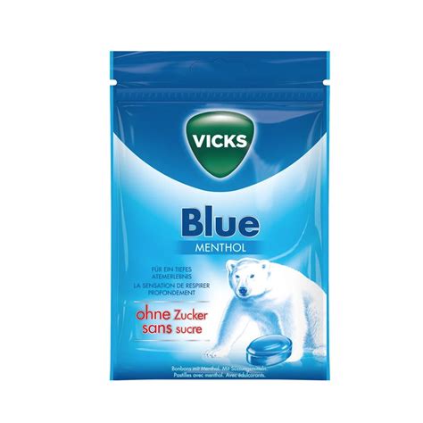 Buy Vicks Blue Menthol Sweets Without Sugar Sachets 72g Kanela