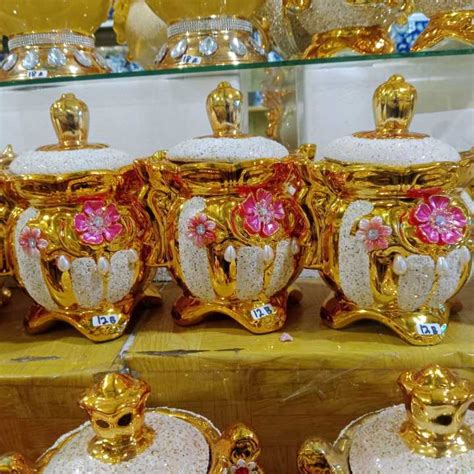 Toples Gliter Putih Kombinasi Gold Lazada Indonesia