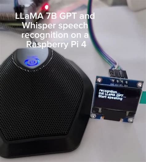 Just For Fun Running The Llama 2 Gpt And Speech Recognition On The Raspberry Pi 4 Rraspberry