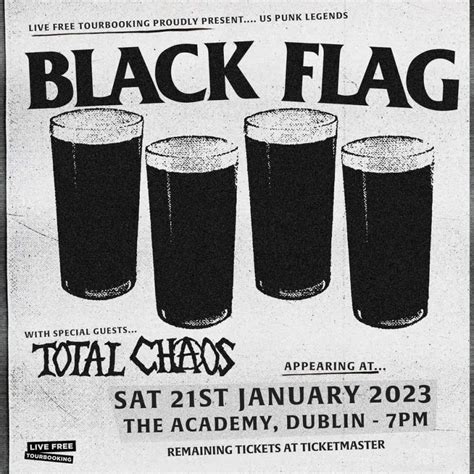 Event Black Flag 21012023 Dublin The Academy Ireland