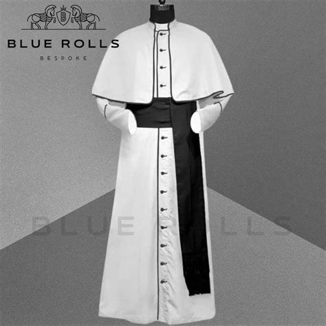 Bishop Cassock With Inverness Cape Cosplay Legend Clergy Robe With