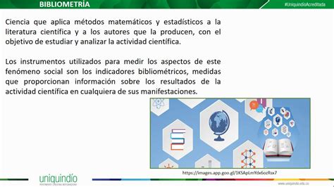 Exposición Cienciometría Bibliometría Infometría Youtube