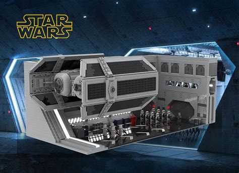 Lego Moc Sw Imperial Hangar Rogue Onedeath Star Ucs Imperial Bomber