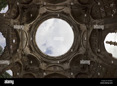 Dome Detail Jami Masjid Champaner Pavagadh Archaeological Park