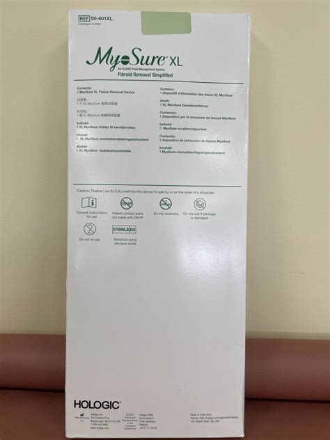 New Hologic 50 601xl Myosure Xl Fluent Fluid Management System