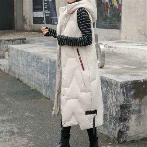 롱패딩조끼 헬로마켓