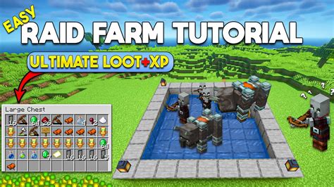 Minecraft 121 Easy Raid Farm Tutorial Youtube