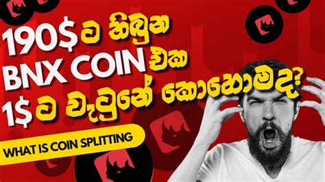 What Is The Meaning Of Splitting Coins Coin Splitting In Sinhala