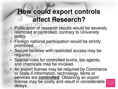 Ppt Export Controls Powerpoint Presentation Free Download Id574573