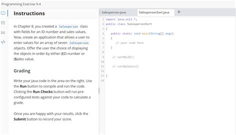 Solved In Chapter 8 You Created A Salesperson Class With