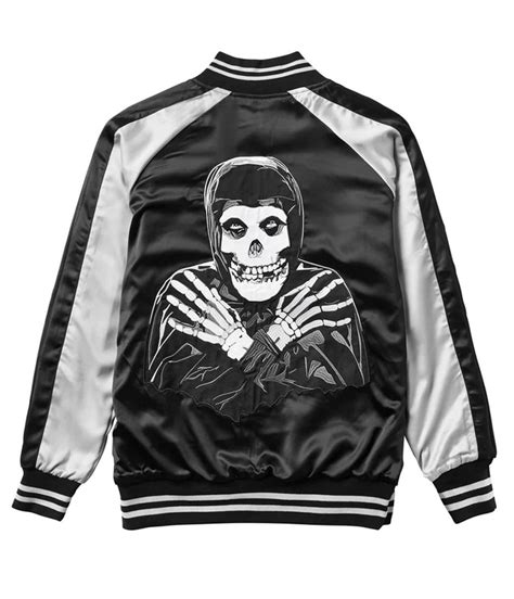 Varsity Black And Gray Misfits Jacket Jackets Masters