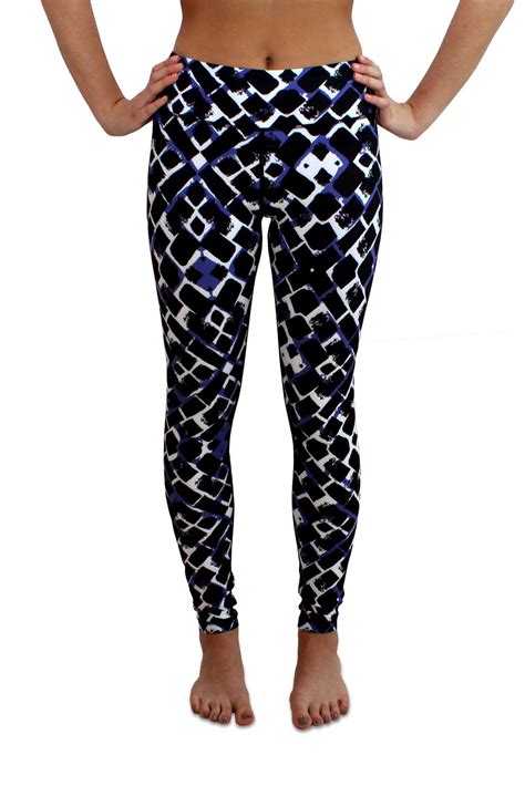 Gorgeous Geo Higher Waisted Geometric Print Leggings Yoga Leggsyoga