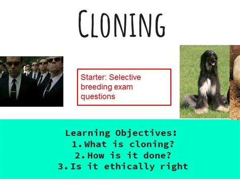 Cloning Full Lesson Levels 9 1 Teaching Resources