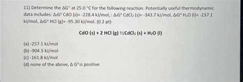 Solved Determine The G At C For The Following Chegg