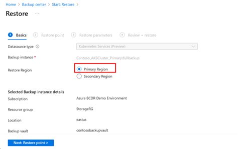 Restore Azure Kubernetes Service Aks Using Azure Backup Azure