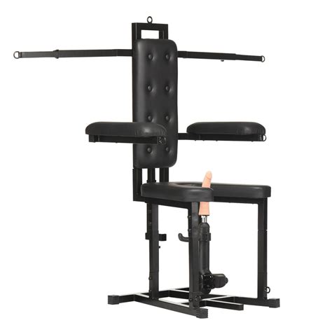Master Series Enforcer Chair With Deluxe Sex Machine And Restraint Sys