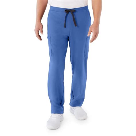 Ave Unisex Clinton Straight Leg Six Pocket Cargo Scrub Pant In Ceil