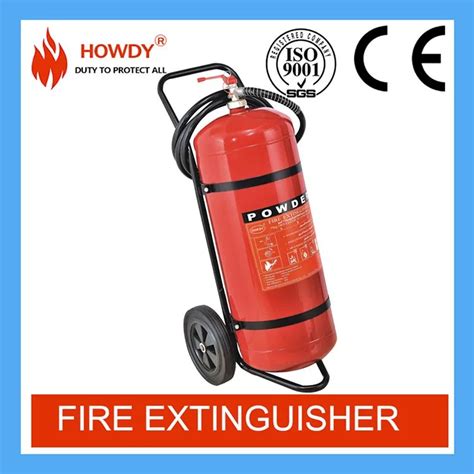 75kg Abc Trolley Mounted Dry Powder Wheeled Fire Extinguisher For