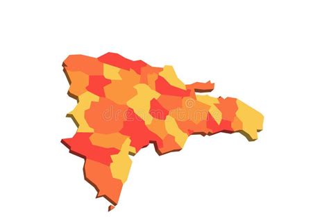 多米尼加共和国行政区划 向量例证 插画 包括有 多米尼加共和国 设计 鼓胀 透视图 宗主 国界的 269925666