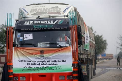 India Sends 2500 Tonne Wheat To Afghanistan Via Pak India
